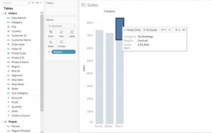 Actions in Tableau | Using Action Filter in Tableau Dashboard