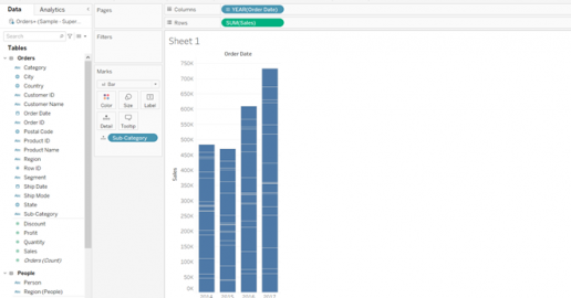 Create Tableau Stacked Bar Chart in Easy Steps - Intellipaat