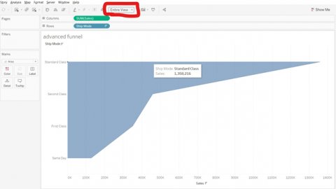 Tableau Funnel Chart - Create a Tableau Funnel Chart (Easy Steps)