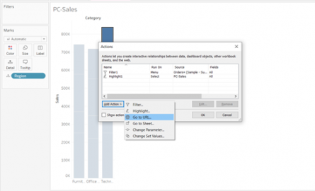 Actions in Tableau | Using Action Filter in Tableau Dashboard
