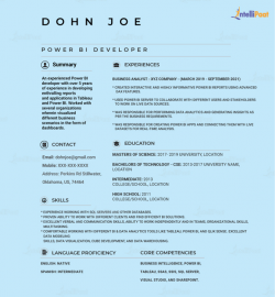 Power BI Resume: Sample and Guide for 2025