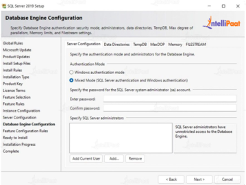 SQL Server Installation Steps