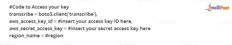 Aws Transcribe Speech To Text Intellipaat