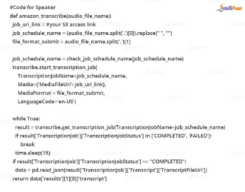 AWS Transcribe - Speech to Text | Intellipaat