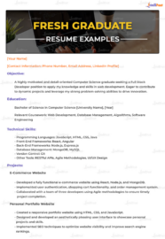 Full Stack Developer Resume Examples for 2025 - Intellipaat