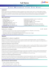 DevOps Engineer Resume for Freshers: Sample and Tips (2025)