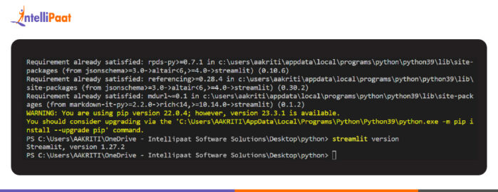 Streamlit Python: Installation, Usage, and Applications
