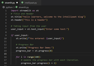 Streamlit Python: Installation, Usage, and Applications
