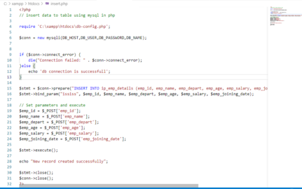 PHP CRUD Operations using MYSQL - Create, Read, Update, and Delete