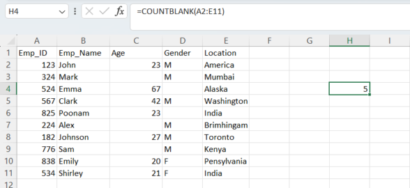 What is Count in Excel: Formula and Implementation