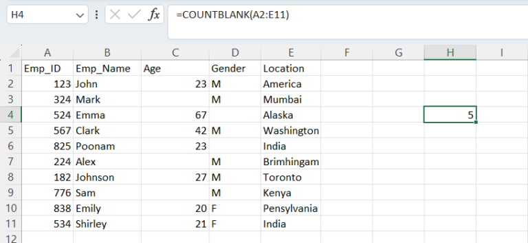 What is Count in Excel: Formula and Implementation