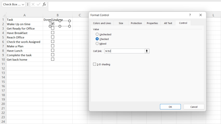 How to Insert a Checkbox in Excel: A Step-by-Step Guide