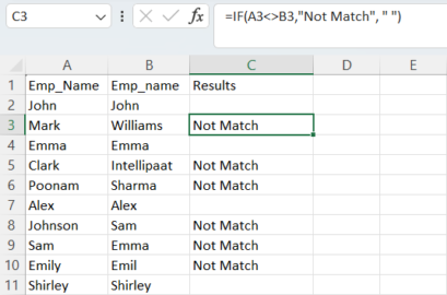 Best Ways to Compare Two Columns in Excel | Intellipaat