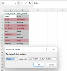 How to Compare Two Columns in Excel - With Examples