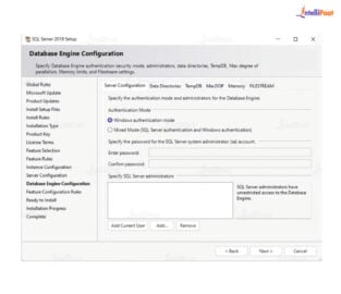 SQL Server Installation Steps