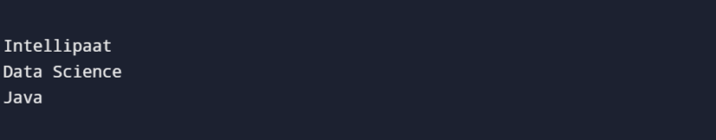 For-each loop in Java - Intellipaat