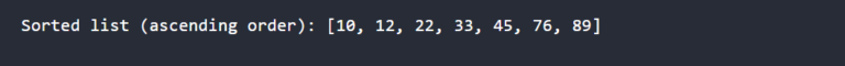 How To Sort A List In Python Without Using Sort Function 8744