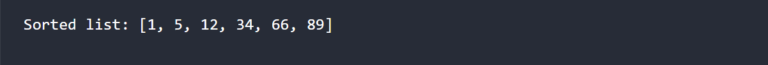 How To Sort A List In Python Without Using Sort Function 3871