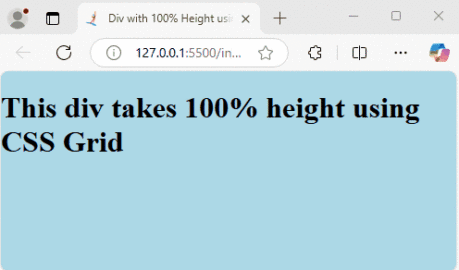 How to make a div 100% height of the browser window in CSS?