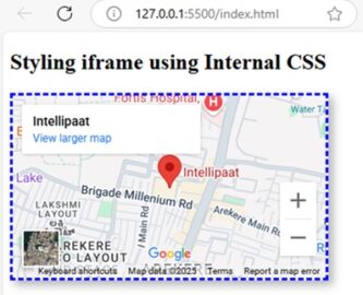 How to Apply CSS Property To an iframe?
