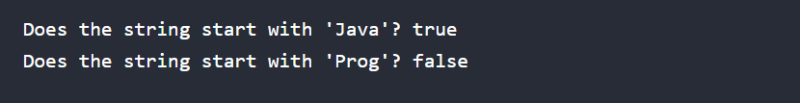 Java String startsWith() Method - Explained with Examples Java String startsWith() Method - Explained with Examples