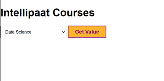 How To Get Selected Value In Dropdown List Using Javascript