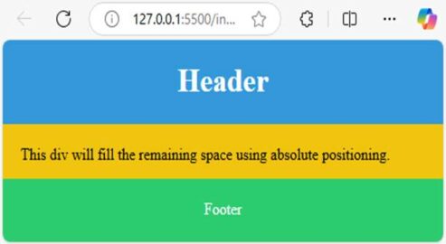 How to Make a DIV to Fill the Height of the Remaining Screen Space?