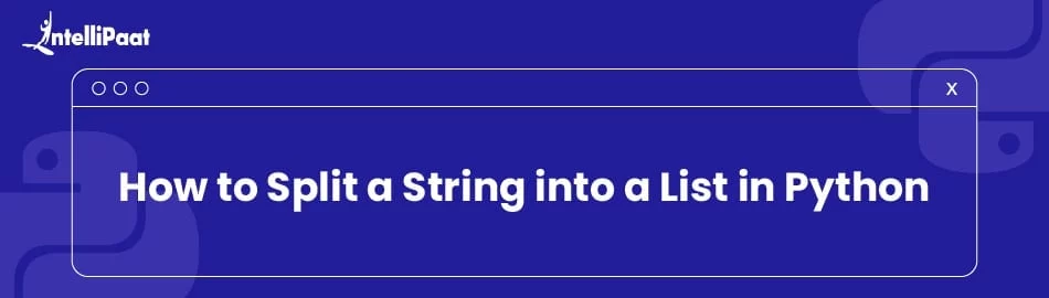 How to Split a String into a List in Python