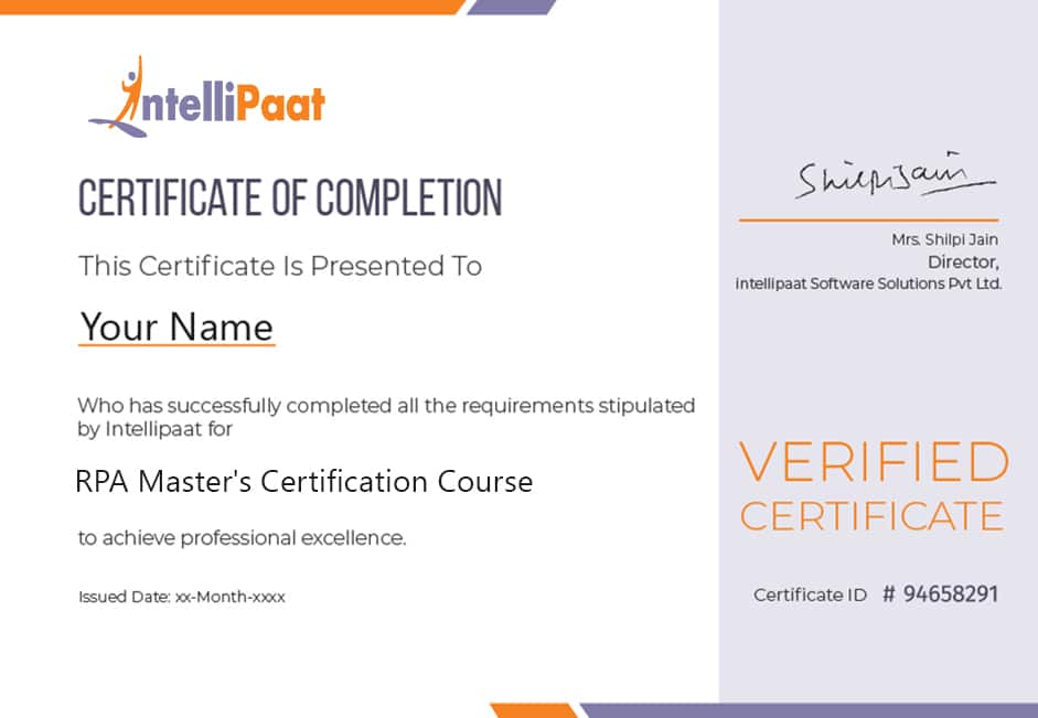 RPA Certification Masters Course Online - Intellipaat RPA Certification Masters Course Online - Intellipaat