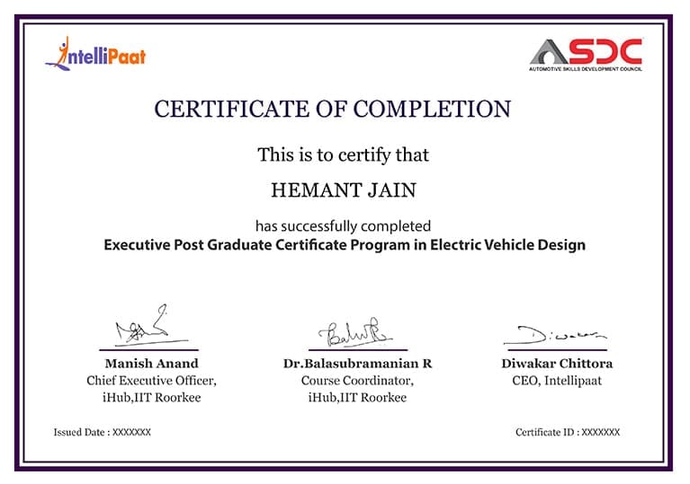 EPGC in Electric Vehicle Design - IIT Roorkee iHUB