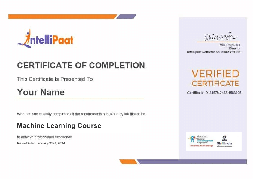 Machine Learning Course - ML Certification Training