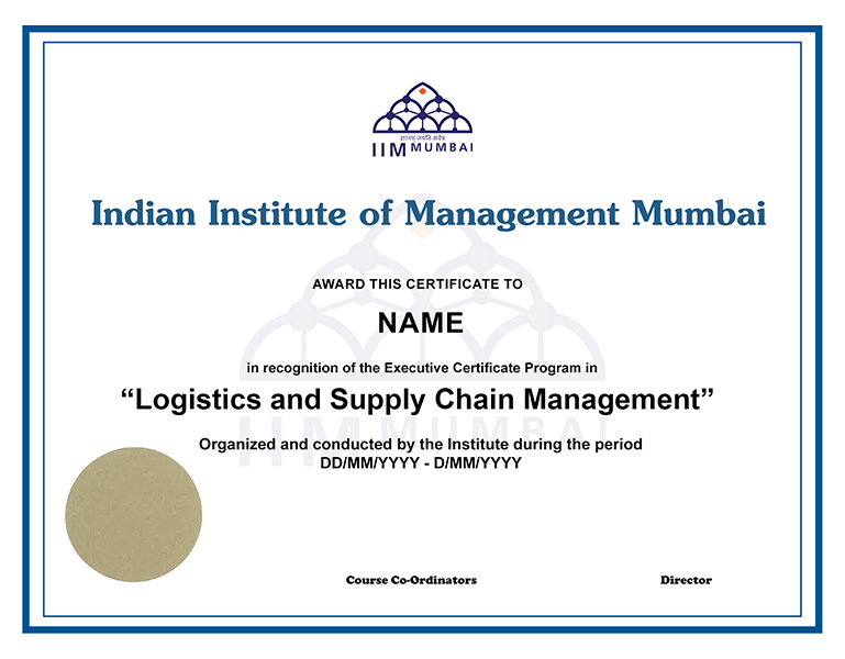 Executive Certification in Logistics and Supply Chain Management